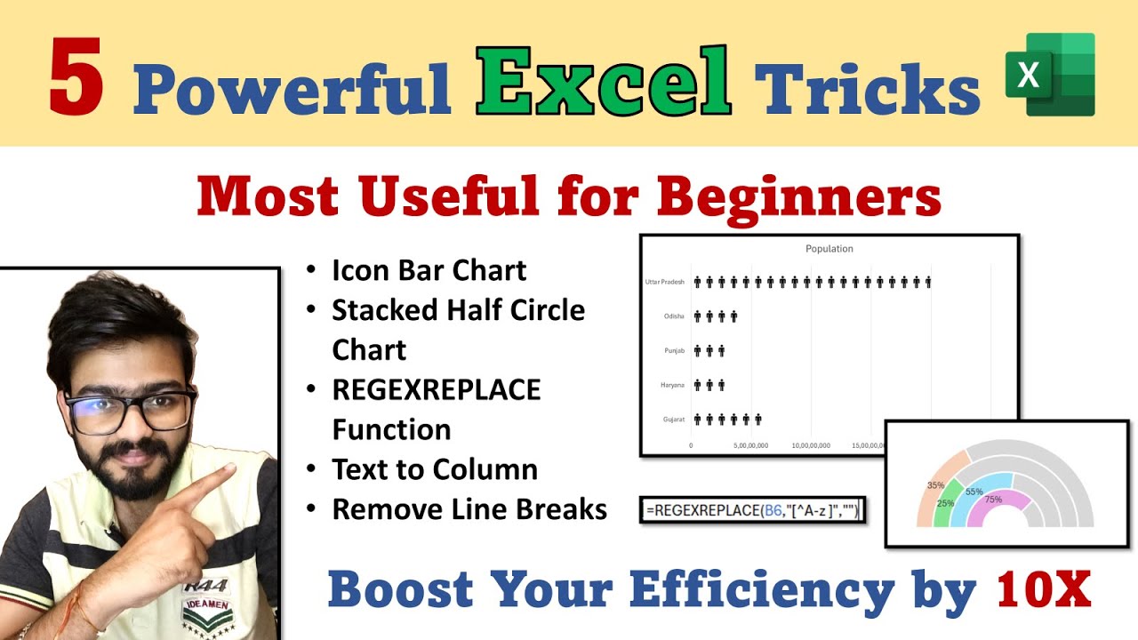 5 Powerful Excel Tricks😎 Learn Ms Excel Tricks And Tips Youtube
