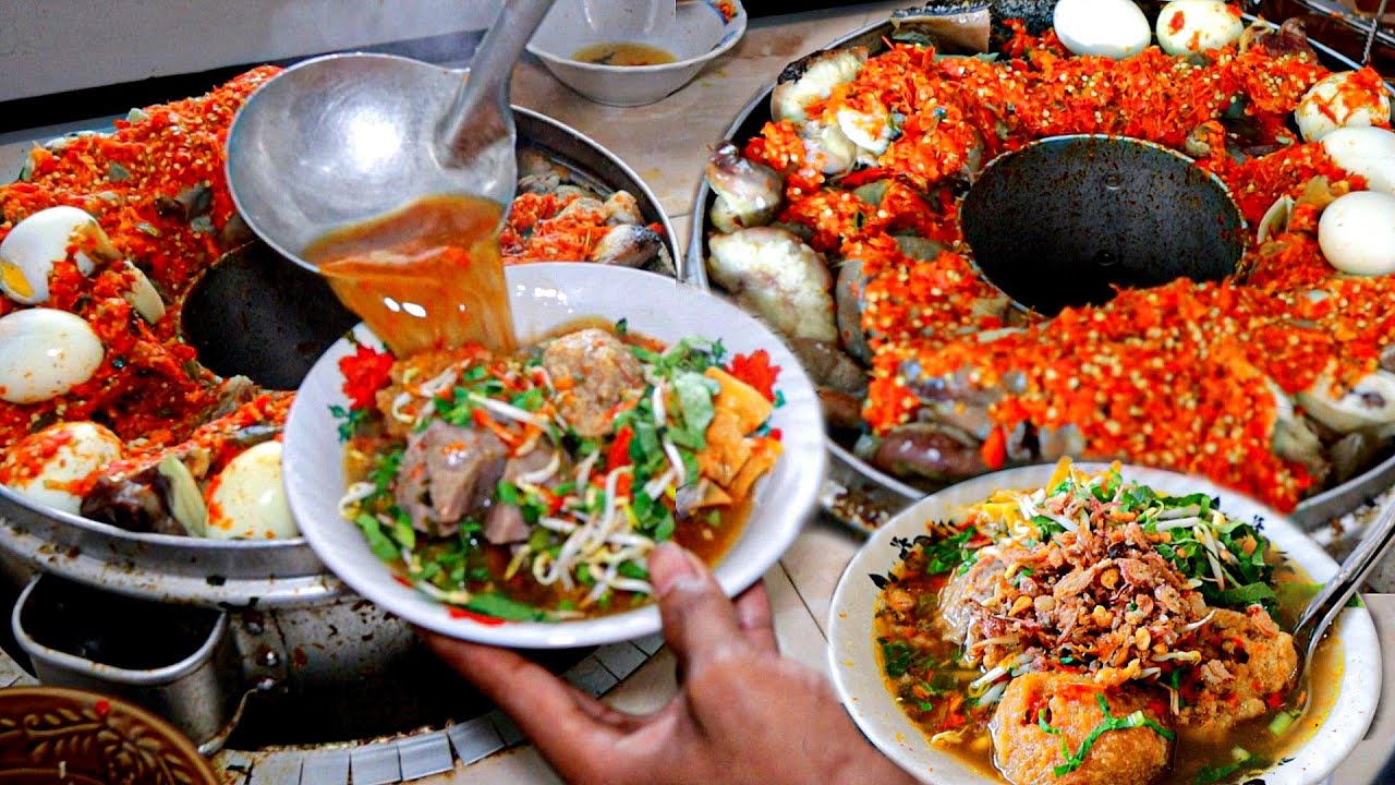 AWUR-AWURAN!! SATU DANDANG ISINYA CABE SEKEBON?? BAKSO TENDEK KUAH ...