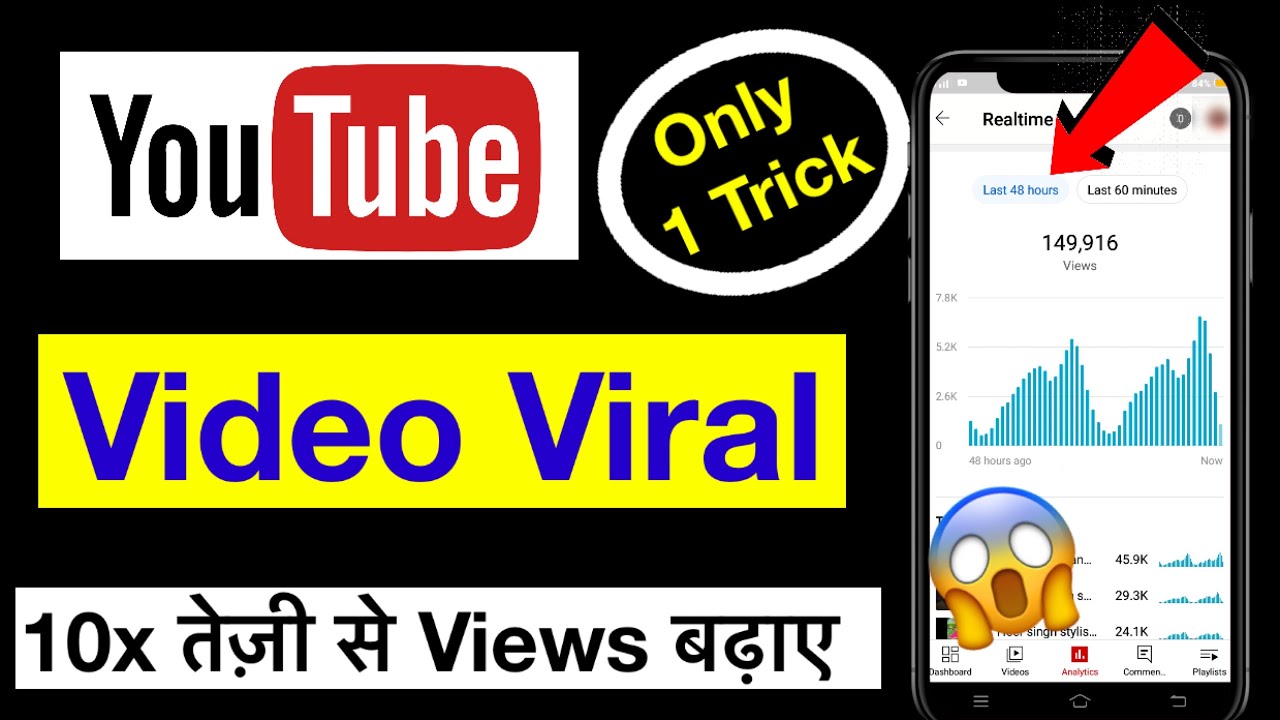 10x Speed से Views बढ़ाने का तरीक़ा !! How to increase views on youtube ...