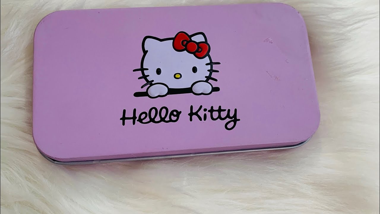 Hello kitty makeup box opening - YouTube