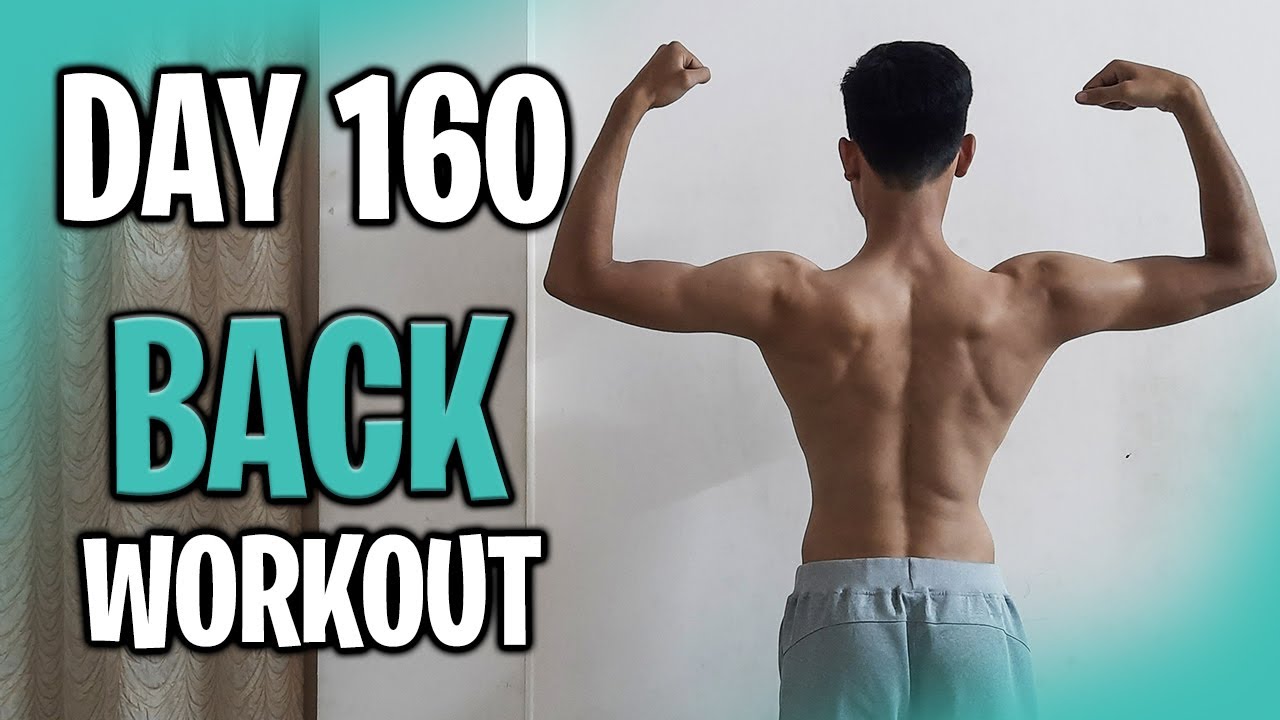 Day 160 | Back Workout at Home with Dumbbells | Calisthenics for ...