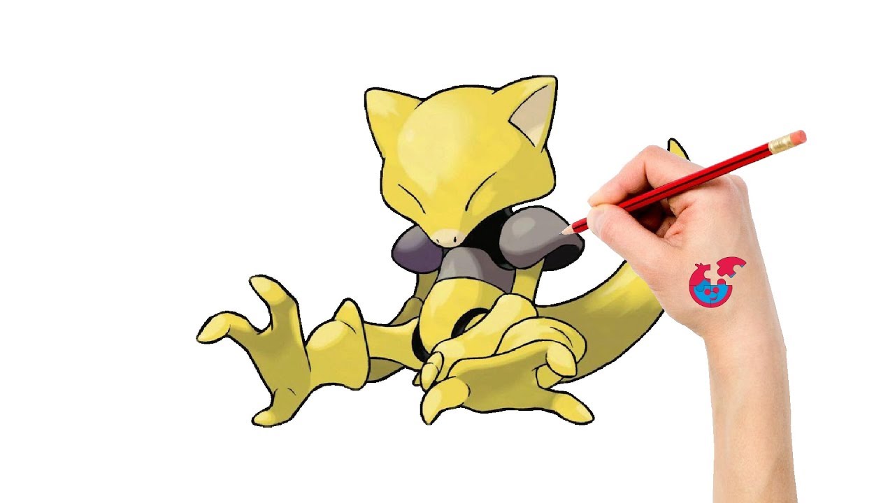 How To Draw Pokemon Abra For Toddlers - Learning Drawing - Puzzle Kid ...