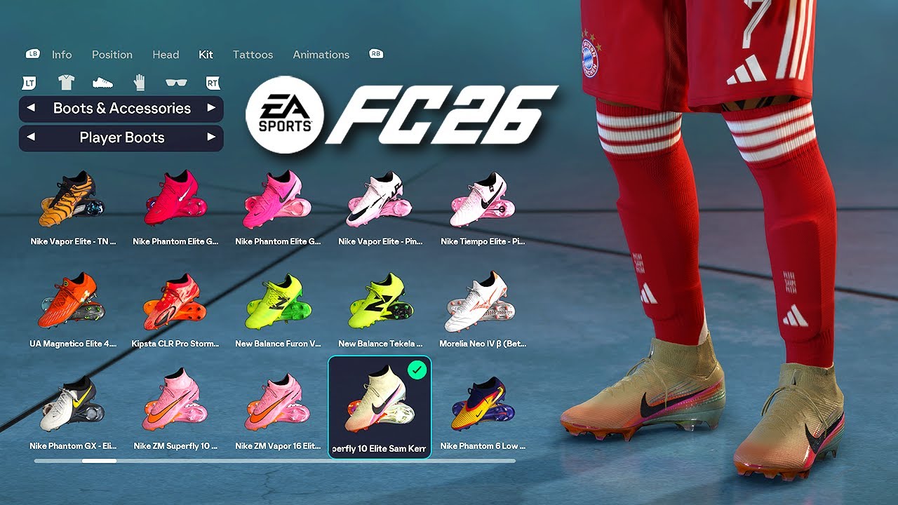 EA SPORTS FC26 | ALL BOOTS IN THE GAME (NIKE, ADIDAS, PUMA, NB, UA, etc ...