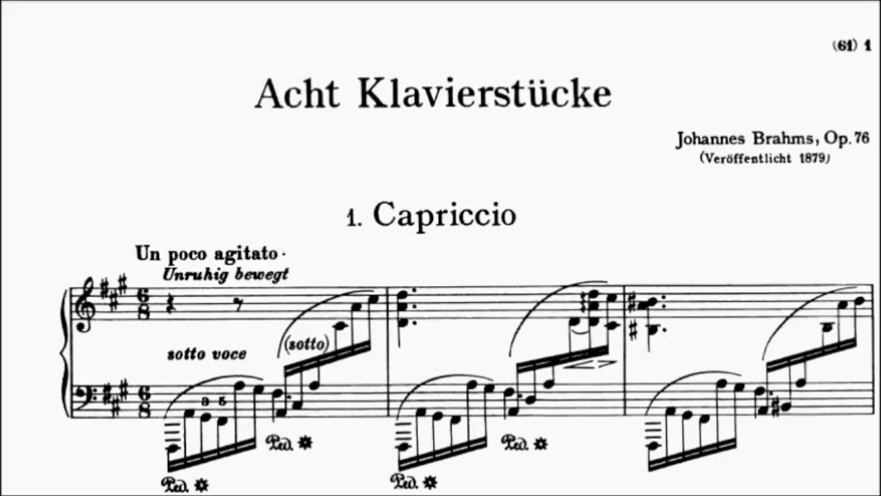 ABRSM DipABRSM Piano Repertoire No.26 Brahms Capriccio in F# Minor Op ...