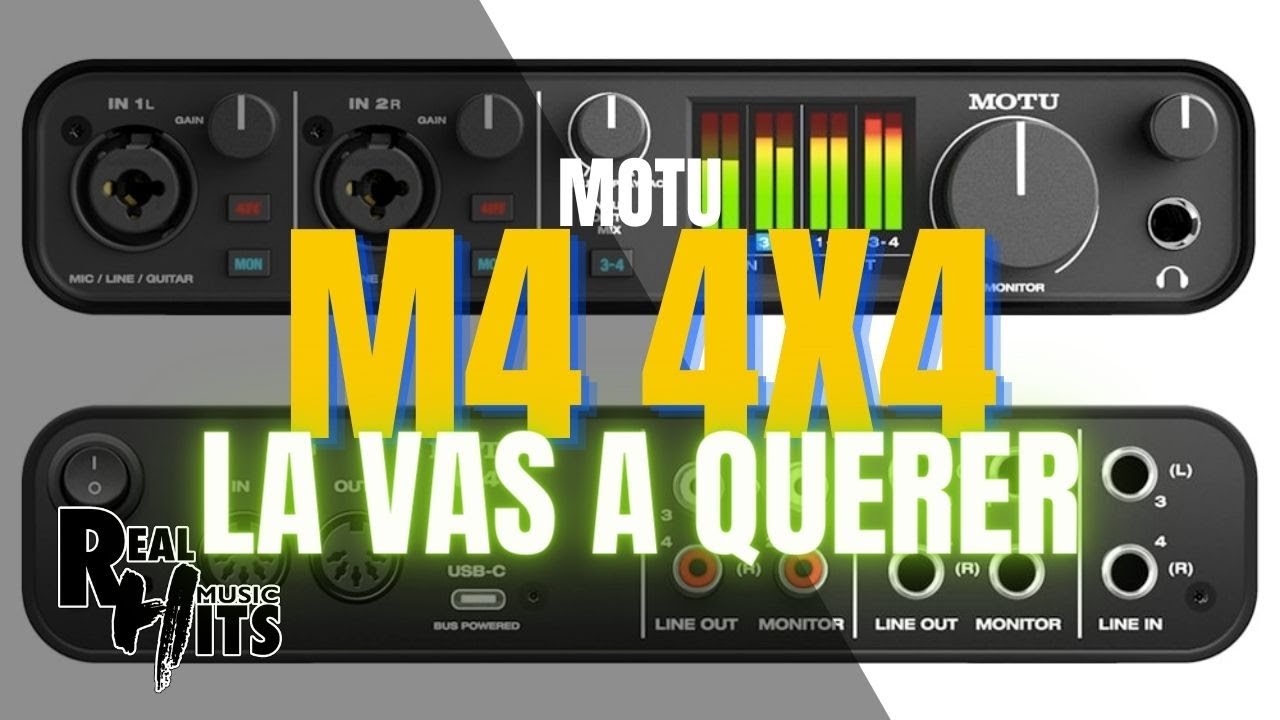 MOTU M4 4x4, 2x2 USB-C Audio Interface | LA REINA DE SU PRECIO. - YouTube