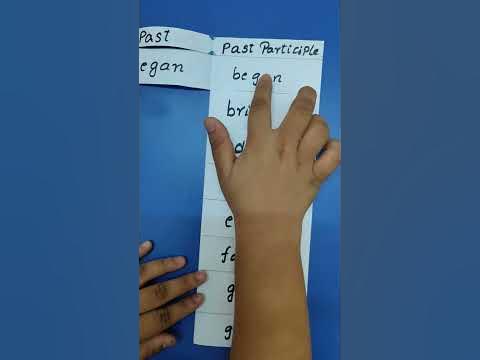 Foldable irregular verbs - YouTube