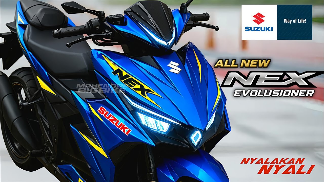 PENANTANG HONDA DAN YAMAHA ALL NEW SUZUKI NEX EVOLUSIONER 2025 DISAIN KEREN | MOTOR BARU 2025 ...