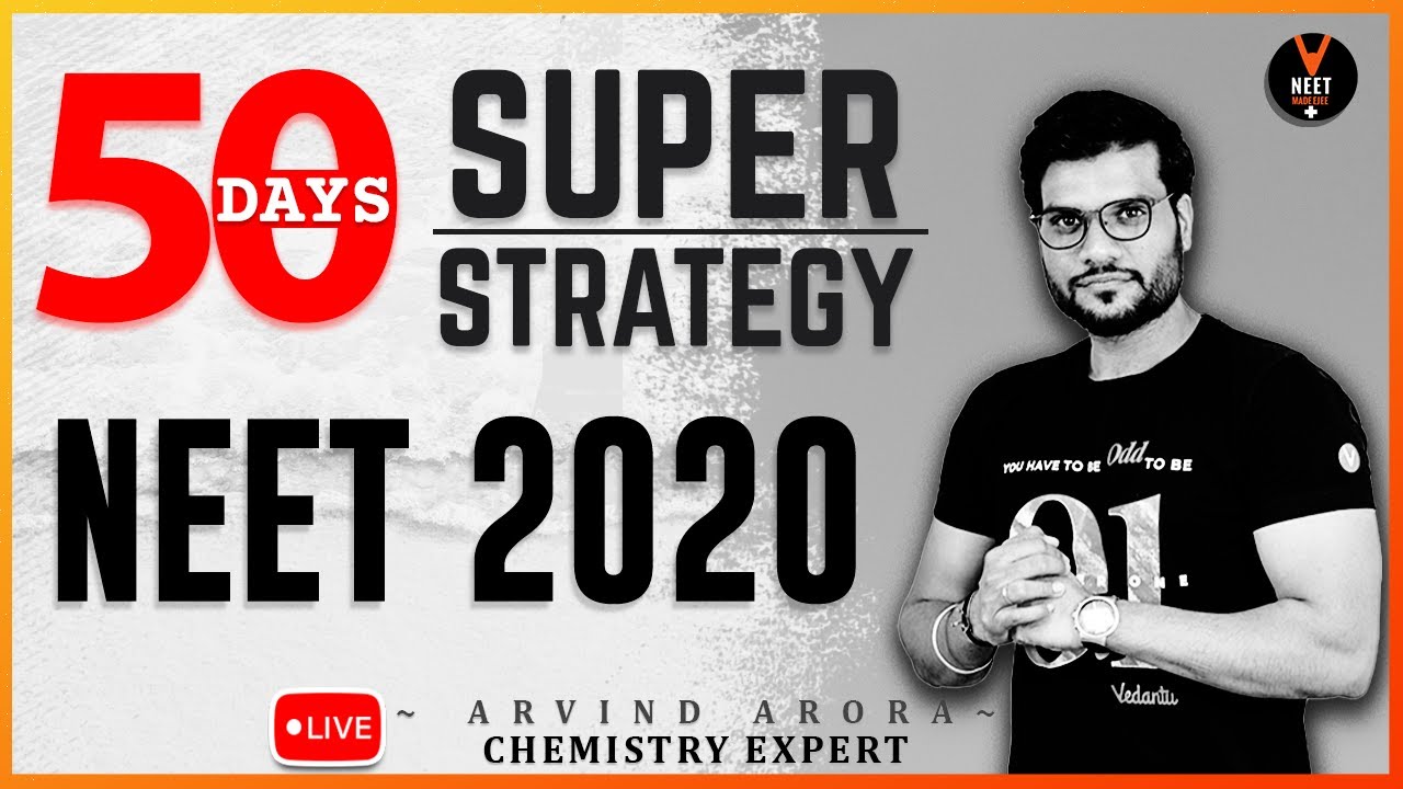50 Days Strategy for NEET 2020 Preparation | NEET 2020 Study Plan ...