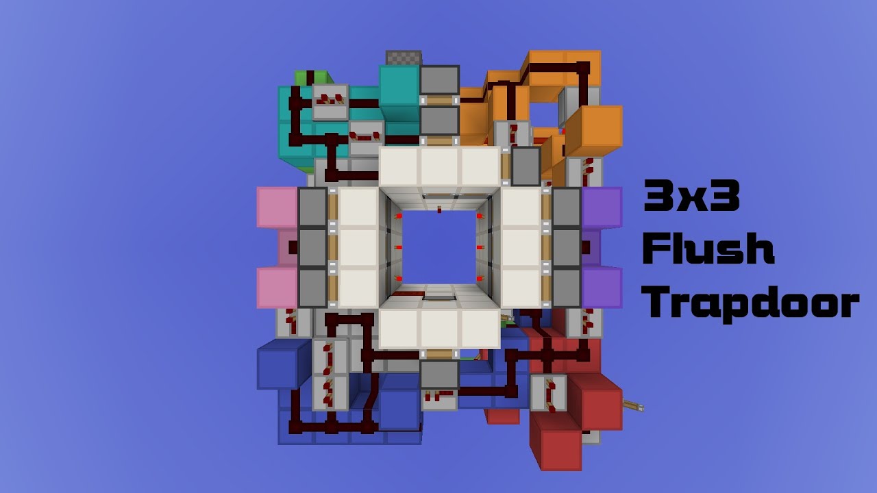 TUTORIAL: 3x3 Flush Trapdoor [Very Fast and Compact] - YouTube