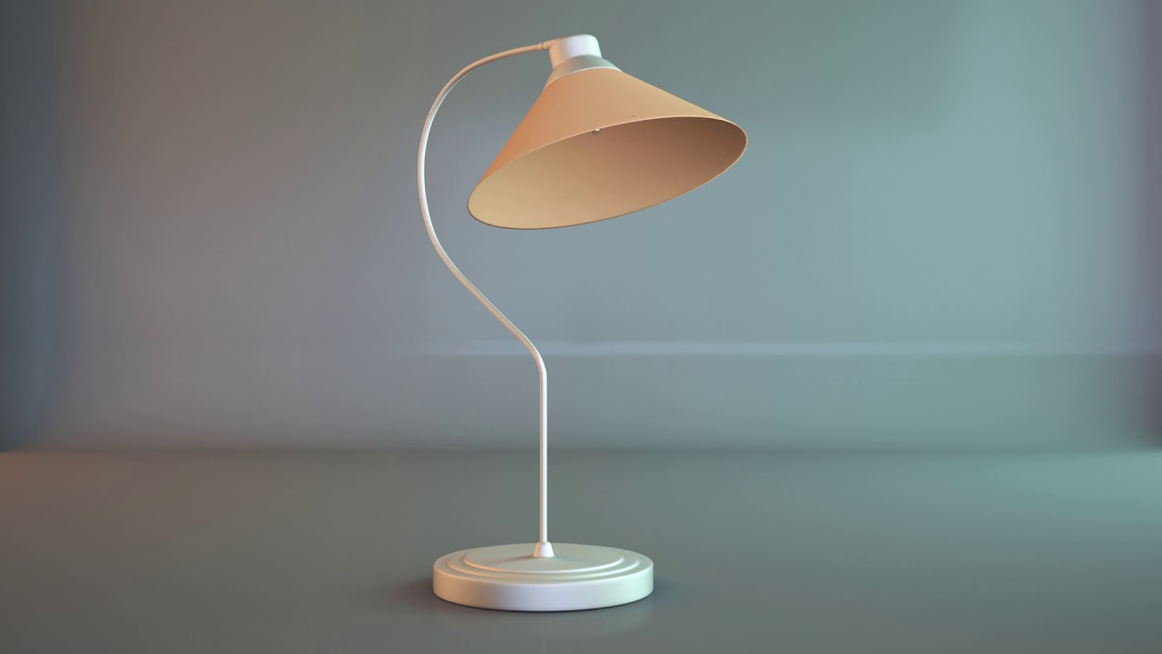 Night Lamp 3ds Max Model - YouTube