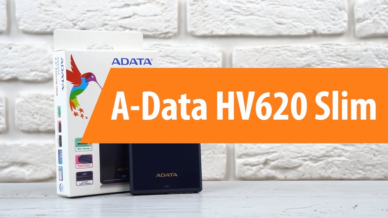 Распаковка внешнего HDD A-Data HV620 Slim / Unboxing A-Data HV620 Slim ...