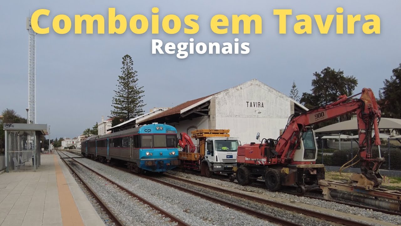 ⁴ᴷ⁶⁰ Comboios em Tavira - YouTube