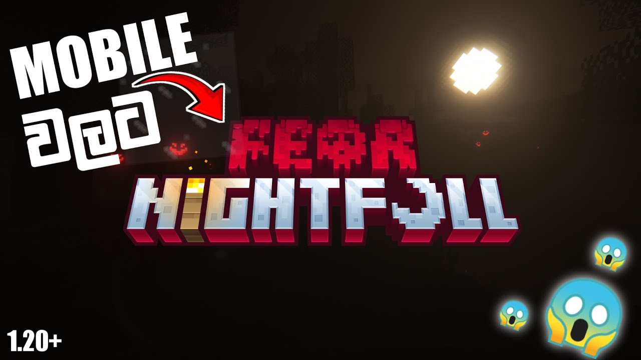 Like Fear Night Fall addon In minecraft bedrock || fear Night Fall වගෙ ...