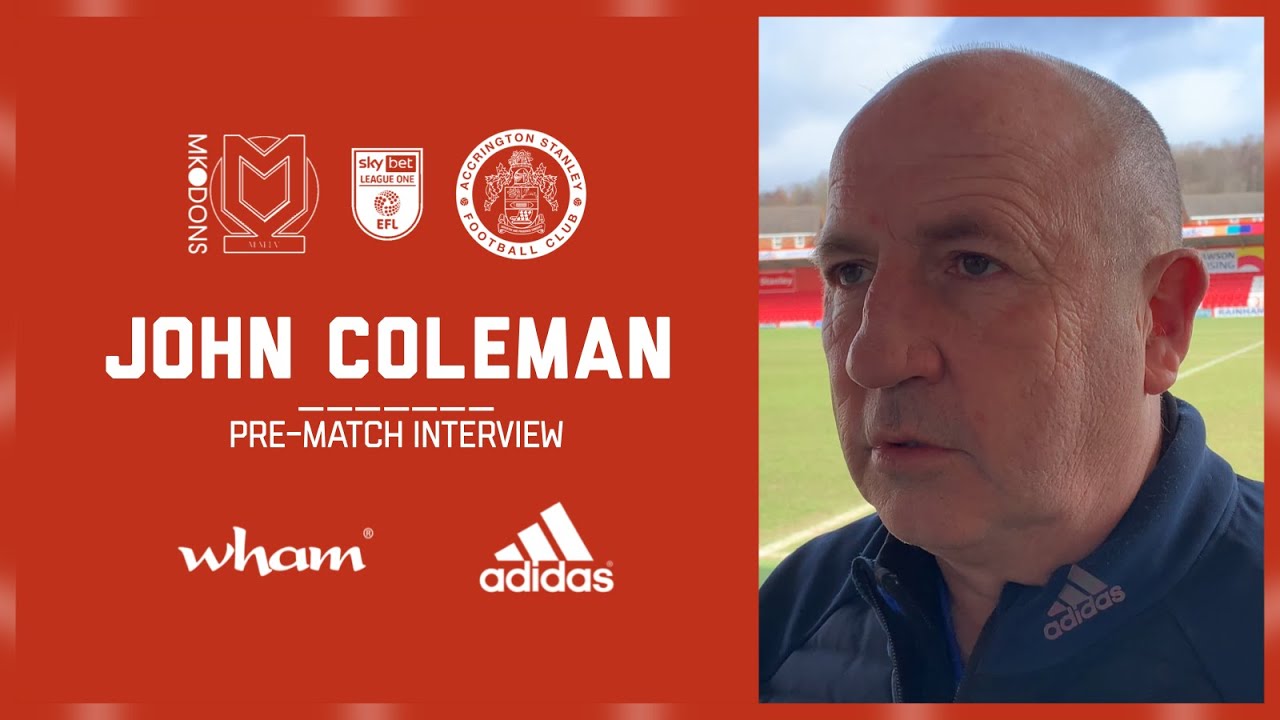 INTERVIEW: Coley on the trip to Milton Keynes Dons - YouTube