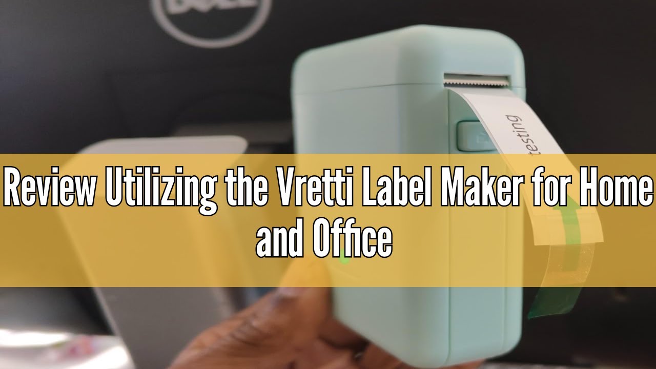 Review Vretti Label Maker for Home and Office Organization - YouTube
