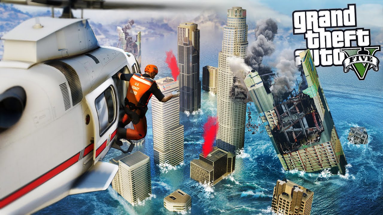 I Survived THE CRAZIEST NATURAL DISASTERS in GTA 5 RP! - YouTube