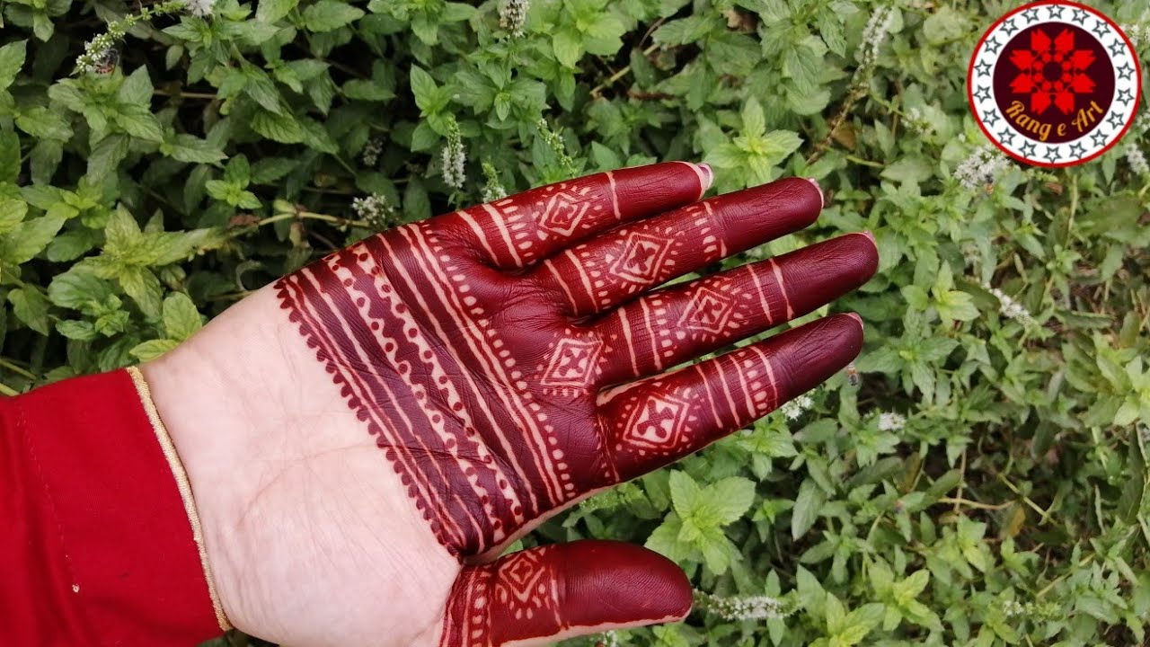 bharwa mehndi design for hand |simple and easy bharwa mehndi design ...