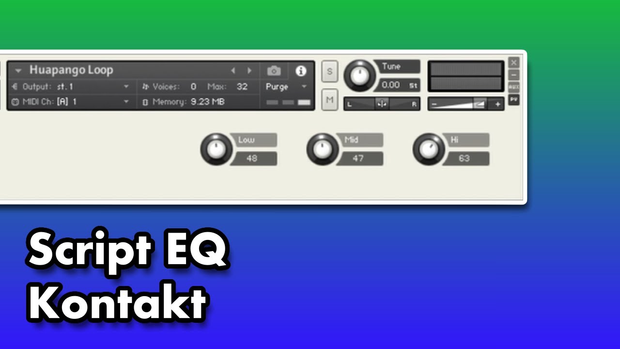 Script de Equalizador en Kontakt - YouTube