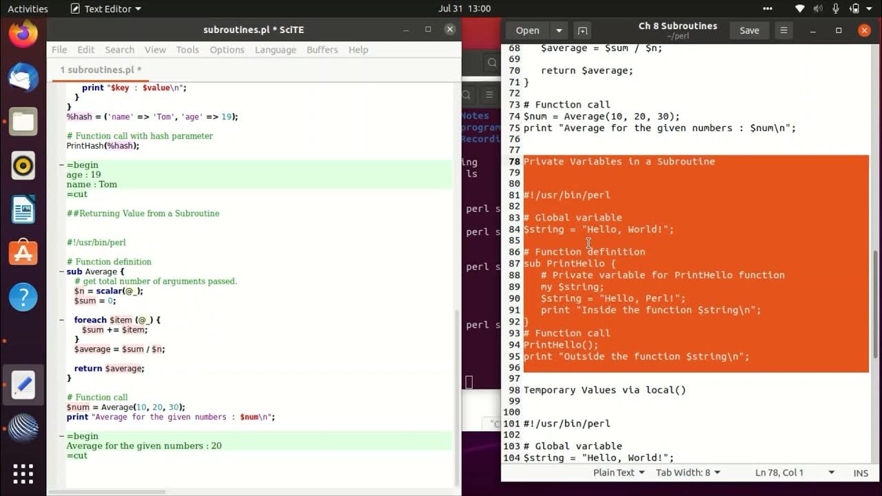 Ch 9 Formats in Perl Programming - YouTube