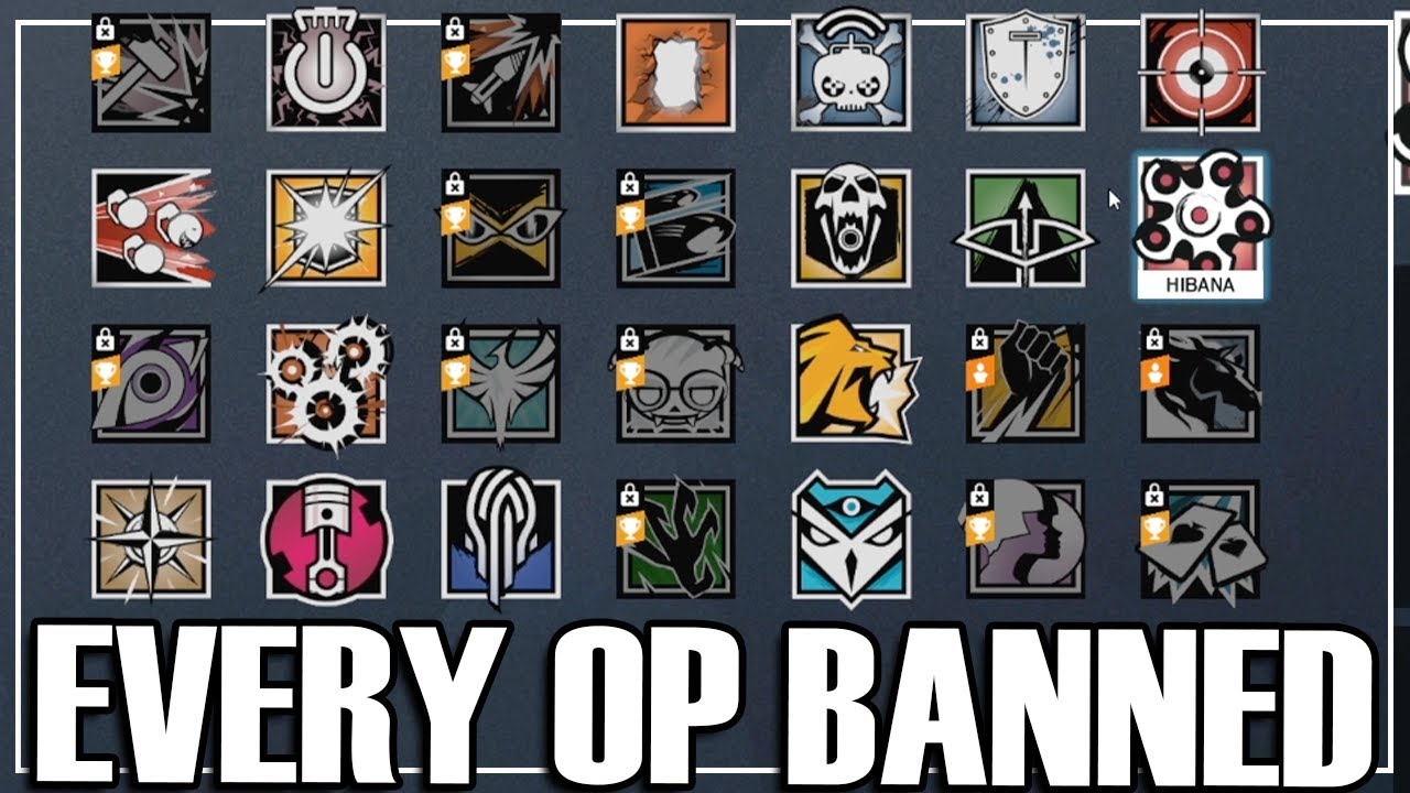 Banning Every Single Op - Rainbow Six Siege (Attrition Arcade Mode ...