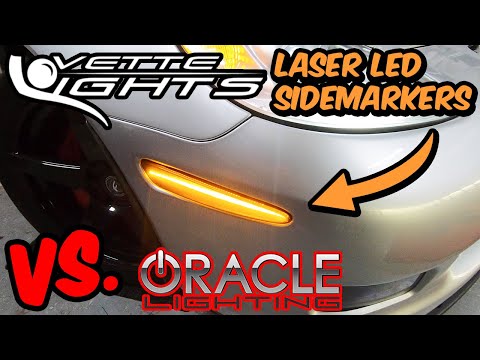NEW Vette-Lights LED Laser vs. Oracle LED 2005-2013 C6 Corvette Side Markers - REVIEW