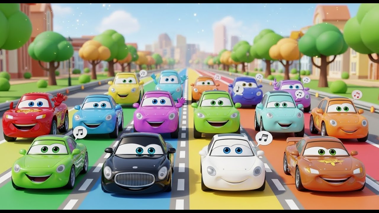 Counting Cars on the Road | Nursery Rhyme Song for Kids - YouTube