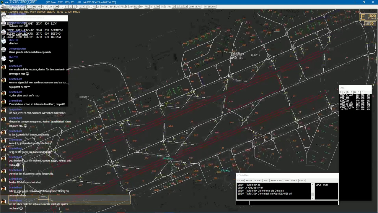 IVAO/Lotsen Frankfurt Ground (EDDF_A_GND) - YouTube