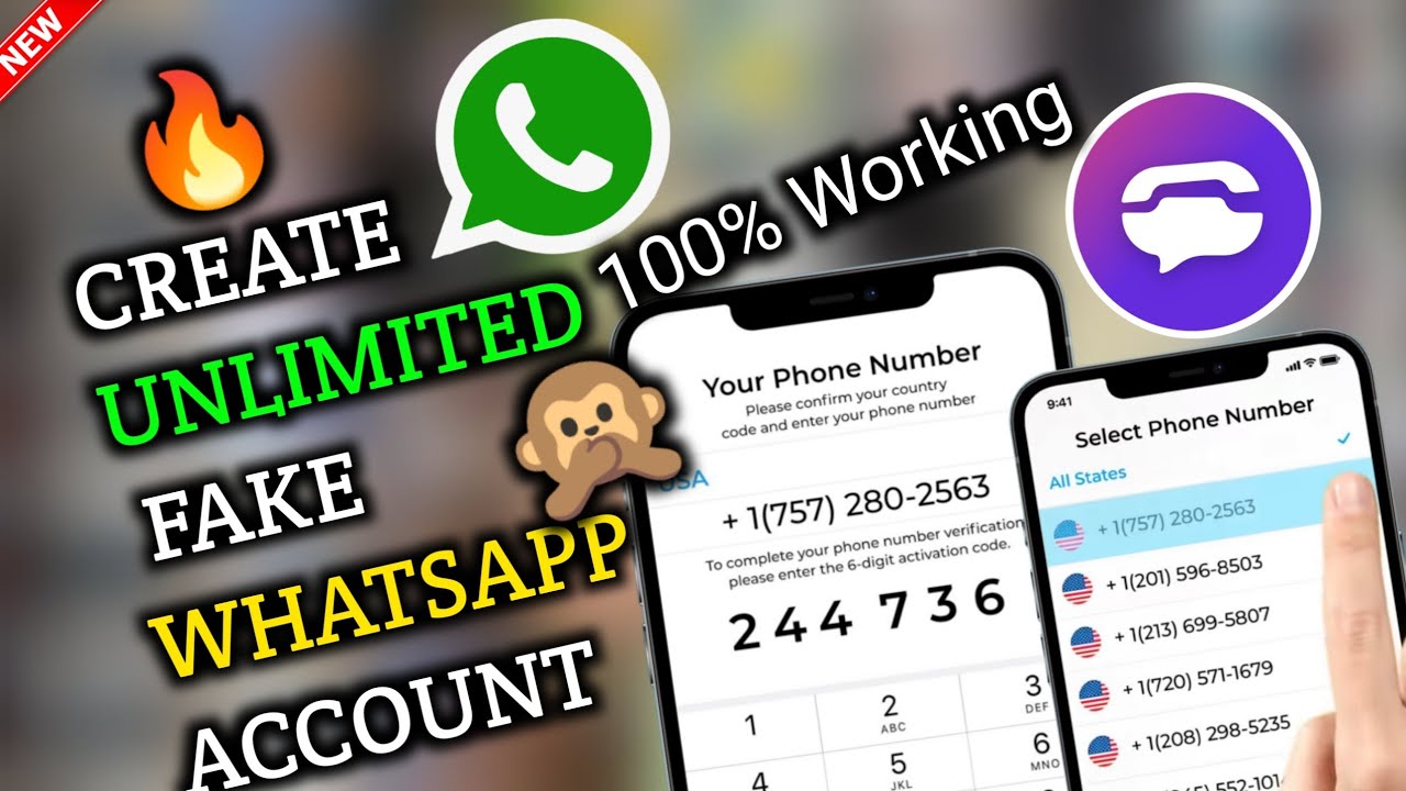 Fake WhatsApp Number | How to Create Fake whatsapp Account - FULL GUIDE ...