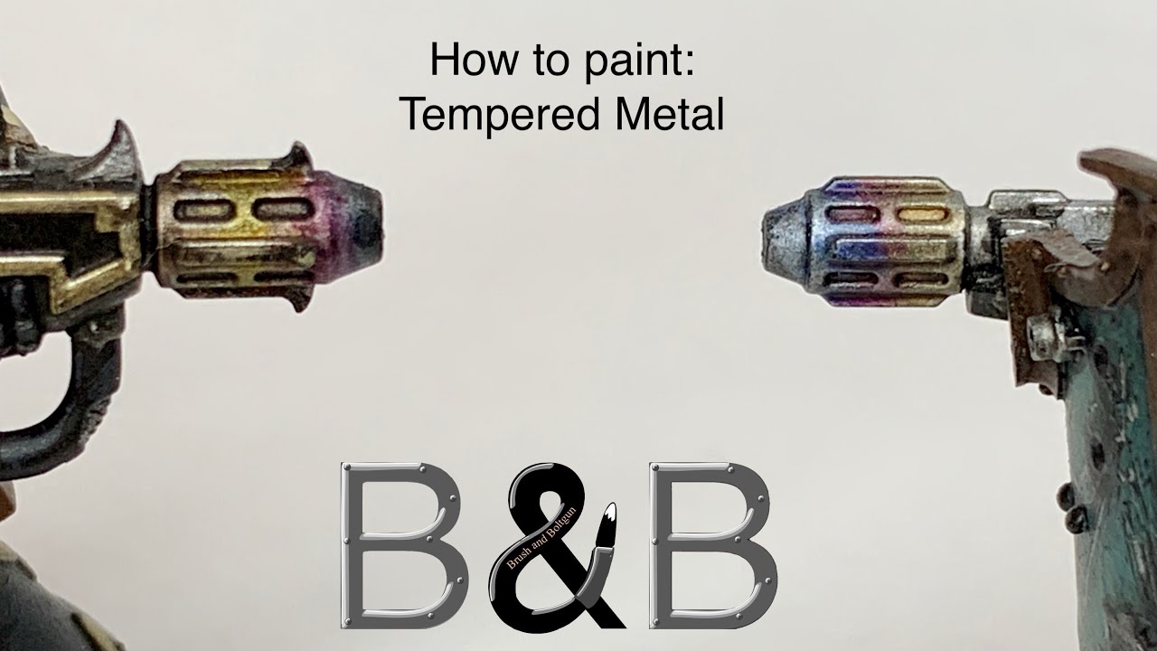 How to paint Tempered Metal - YouTube