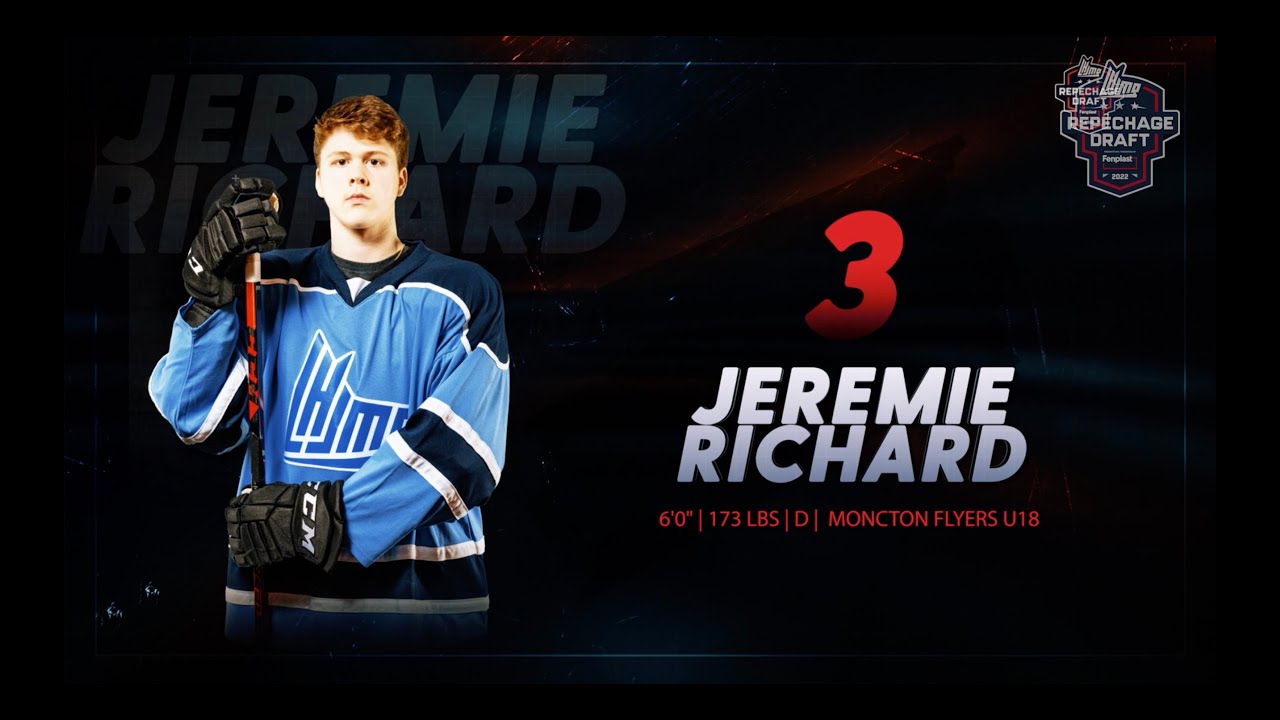 2022 QMJHL Draft : Jeremie Richard - YouTube