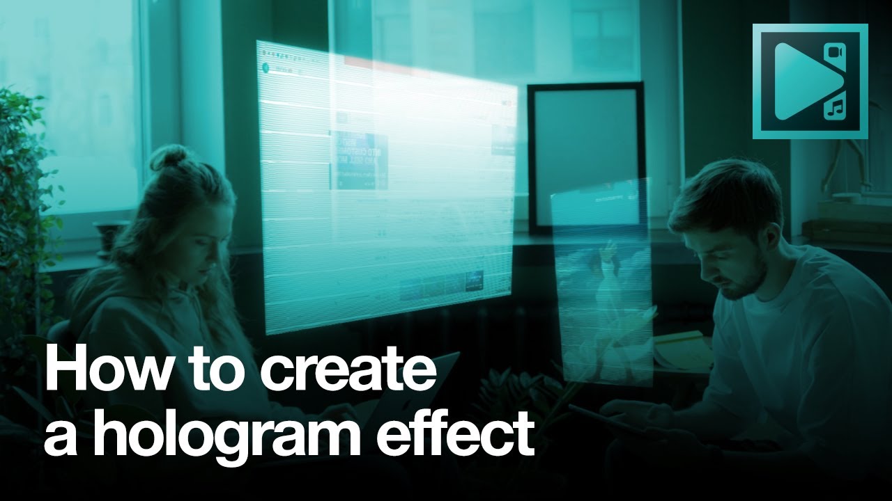 How to make a hologram effect in a video using VSDC Pro - YouTube