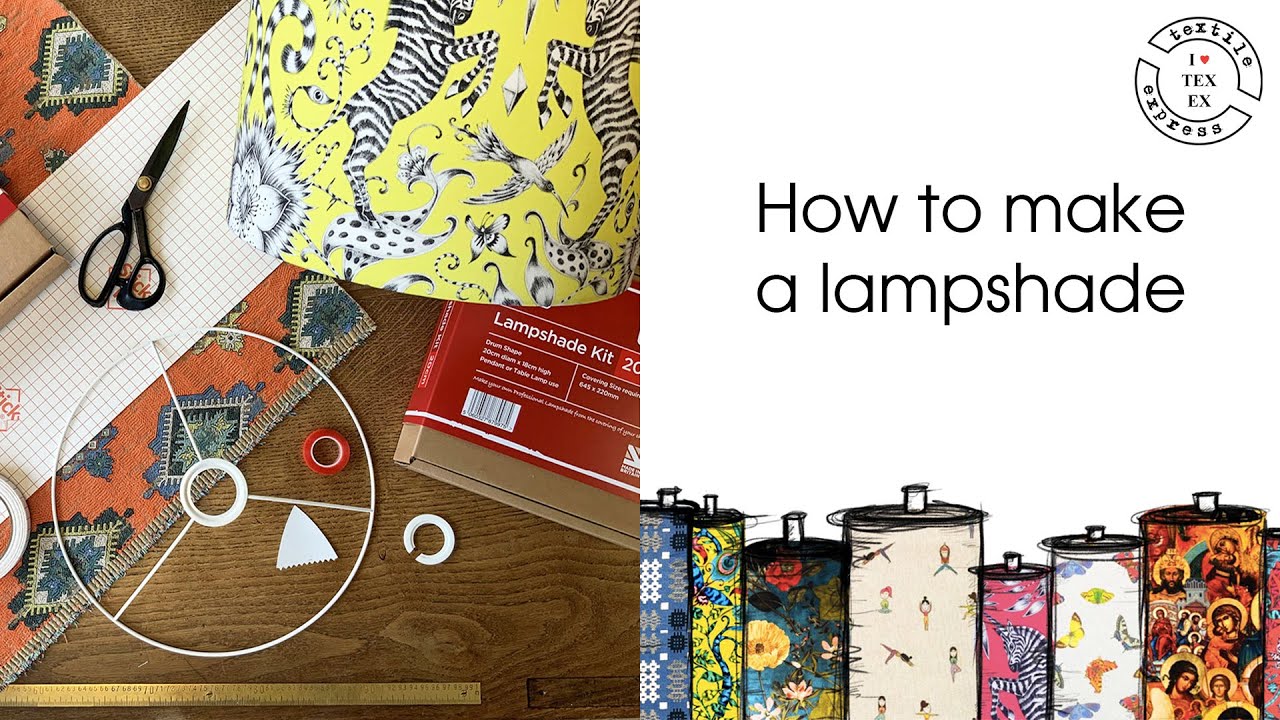 how to make a lampshade - YouTube