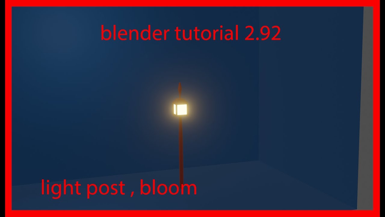 BLENDER TUTORIAL LIGHT POST MODELING #BLENDER #DEB_ANIMATION - YouTube