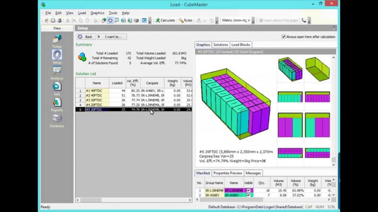 CubeMaster - How to calculates the best combination of 20FT + 40FT with ...