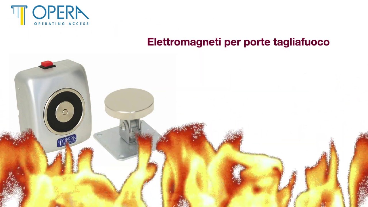 Elettromagneti di trattenuta per porte tagliafuoco - YouTube