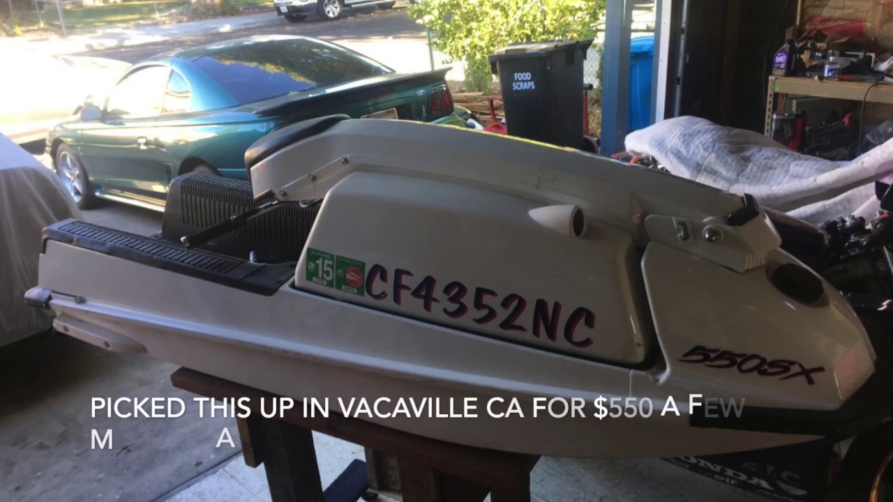 1990 Kawasaki 550sx Standup Jet Ski Mod List and Walkaround - YouTube