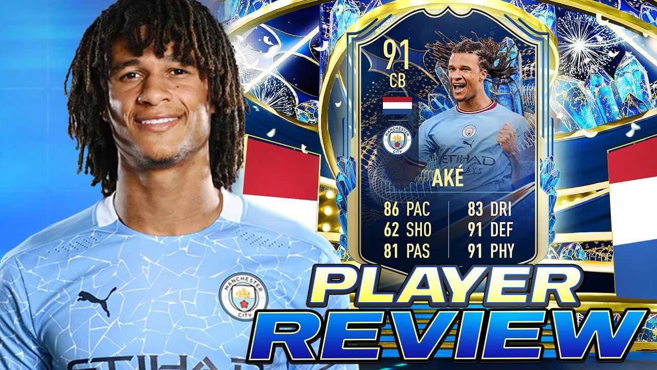 WHAT A CARD!! 😳91 TEAM OF THE SEASON NATHAN AKE PLAYER REVIEW - FIFA 23 ...