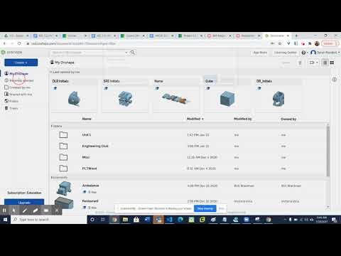 Creating A Folder and File In OnShape (OnShape 101) - YouTube