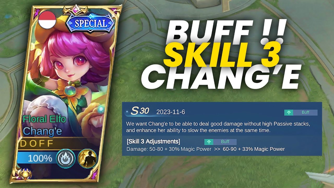 CHANG'E BUFF SKILL 3 !! 14 KILL ALMOST MANIAC !! BUILD CHANG'E TERSAKIT 2023 !! SP 4 - YouTube