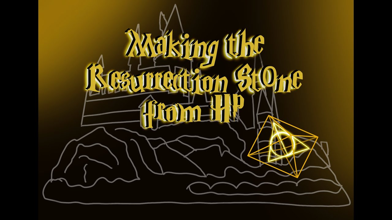 Making the resurrection stone from Harry Potter - YouTube