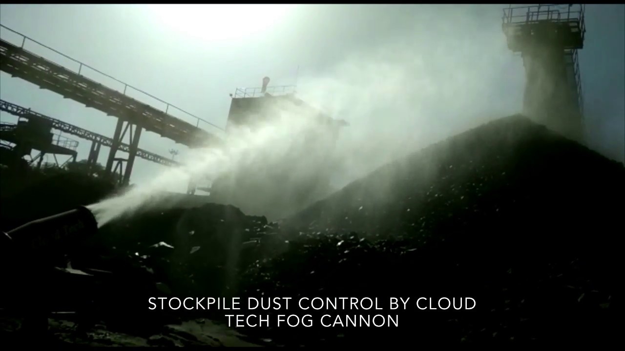 Fog Cannon Dust Suppression System for Stockpiles by Cloud Tech India ...