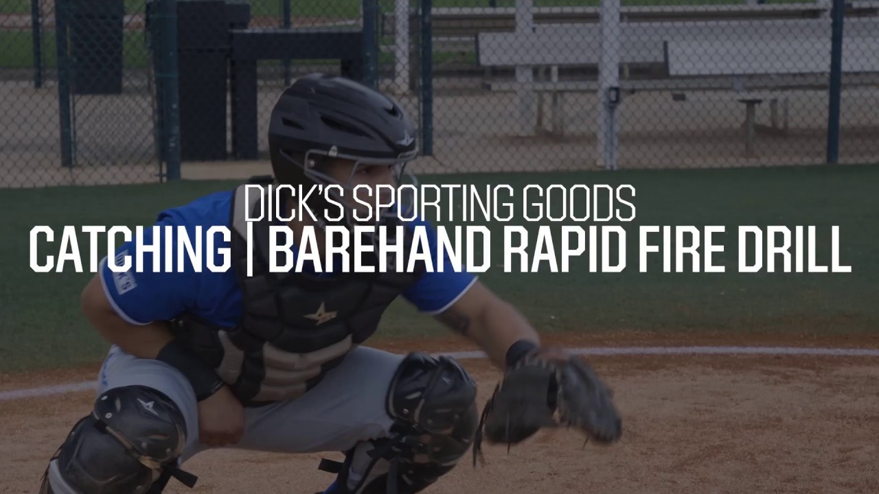 Baseball Catching Skills: The Barehand Rapid-Fire Drill - YouTube