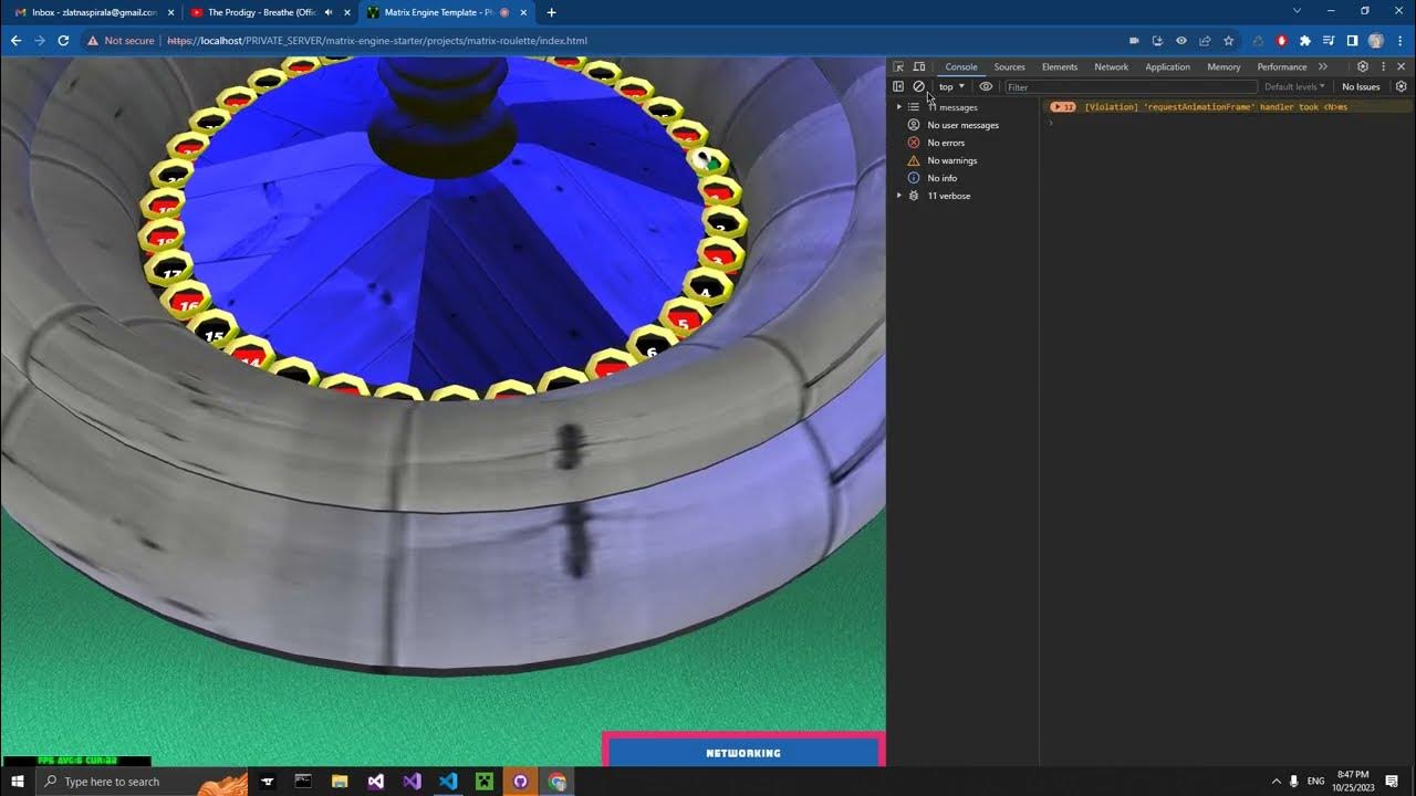 Create 3d Physics webGL Roulette - Procedure SPIN Part9 - YouTube