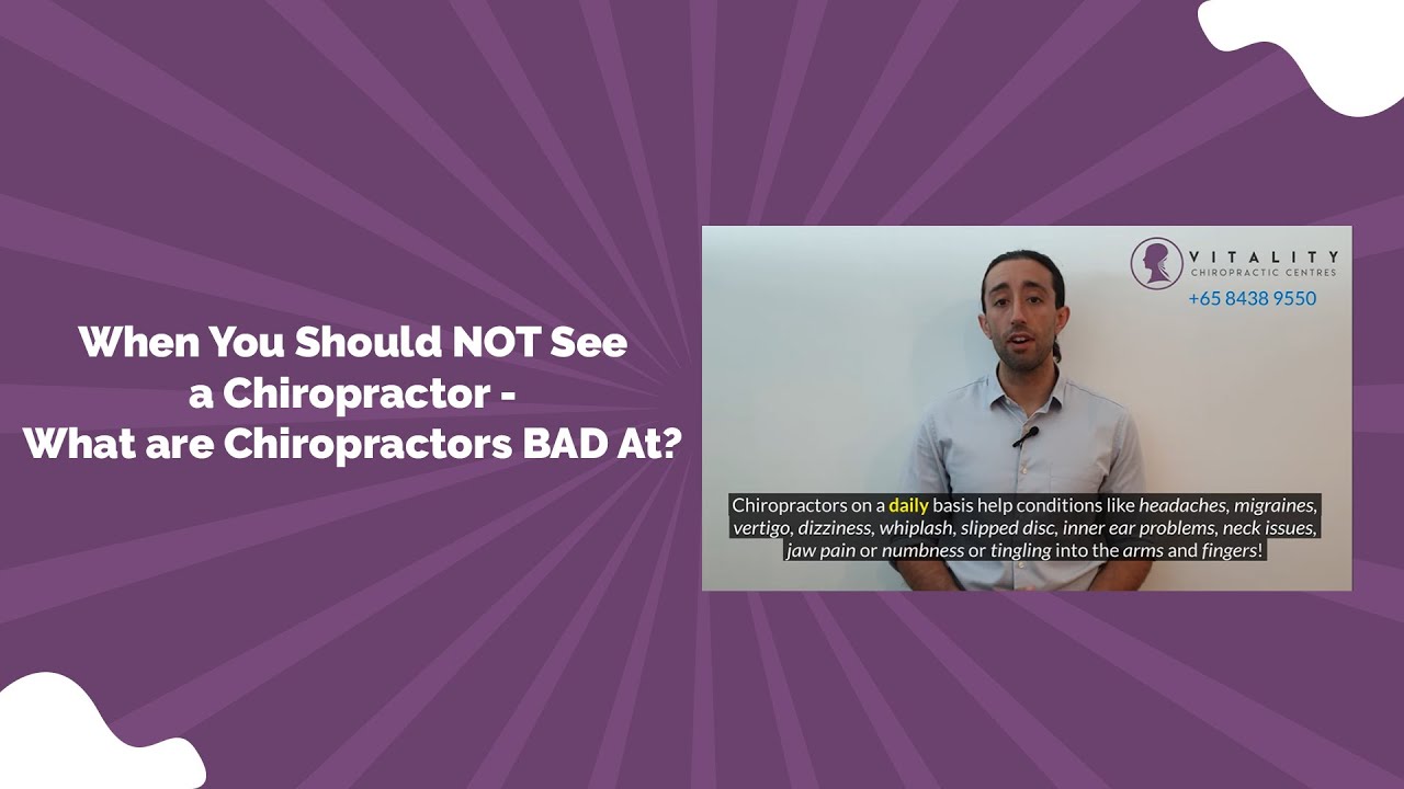 When You Should *NOT* See a Chiropractor - What are Chiropractors BAD ...