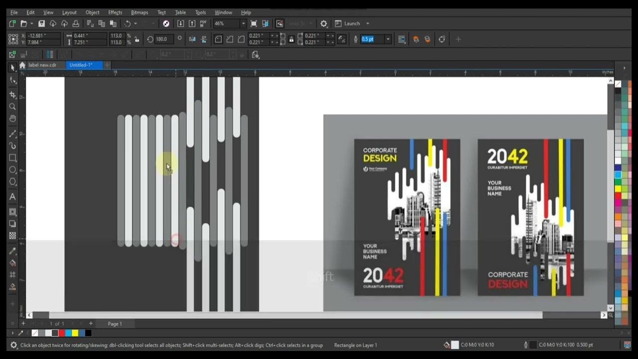 Cover Page Design Tutorial for Beginners - Graphic Designing Techniques ...