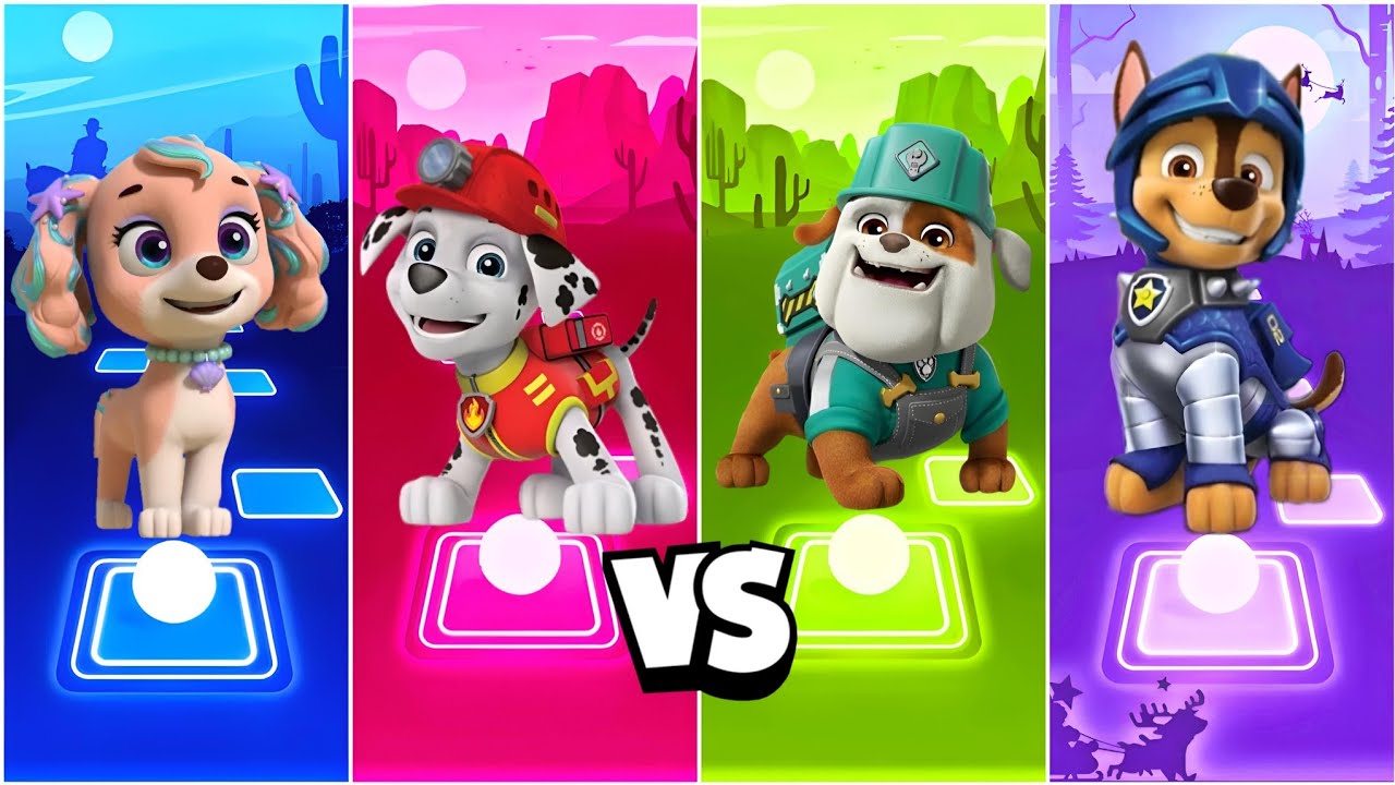 PAW Patrol: The Mighty Movie- Marshall 🆚 Zuma 🆚 Chase Exe 🆚️ Tracker ...