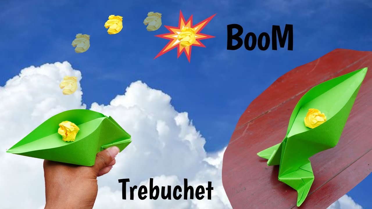 How to make origami boom launcher, origami boom, diy origami, paper ...