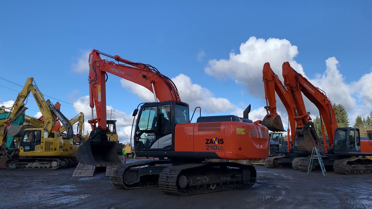 Hitachi ZX210 - YouTube