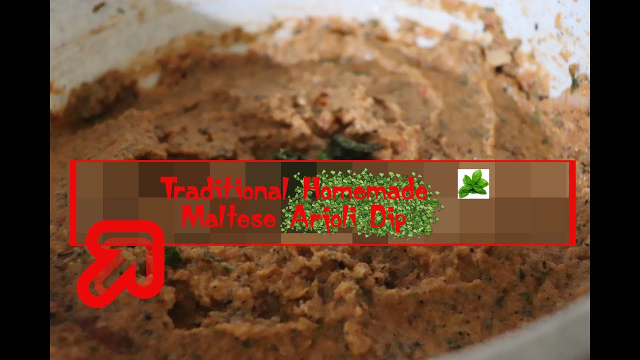 From The Maltese Kitchen | Traditional Homemade Arjoli Dip - YouTube