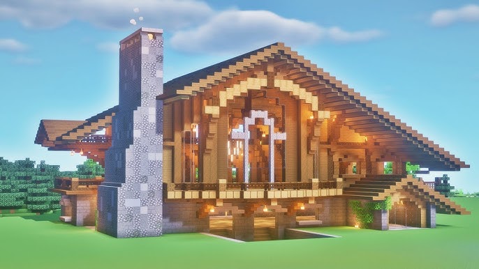 Minecraft Tuto Maison Moderne En Bois | Ventana Blog